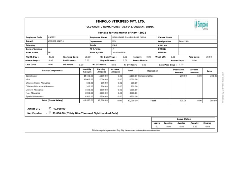 RPT Pay Slip Format7 Landscape (38) .PDF-2 | PDF