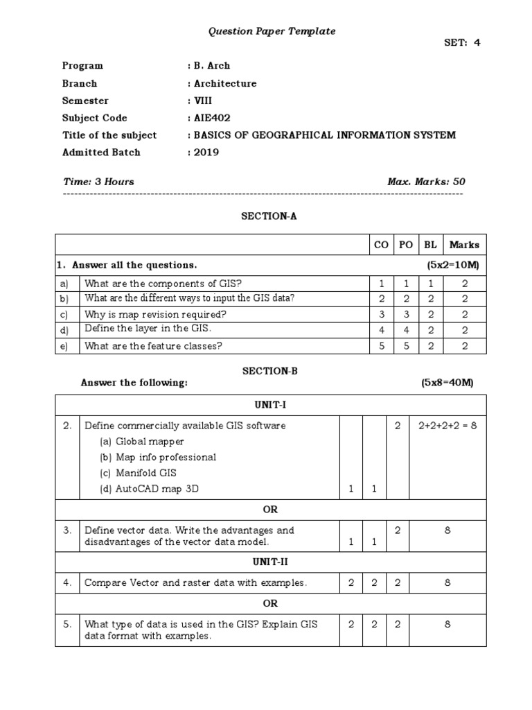 Set-4 BGIS | PDF | Geographic Information System | Computing