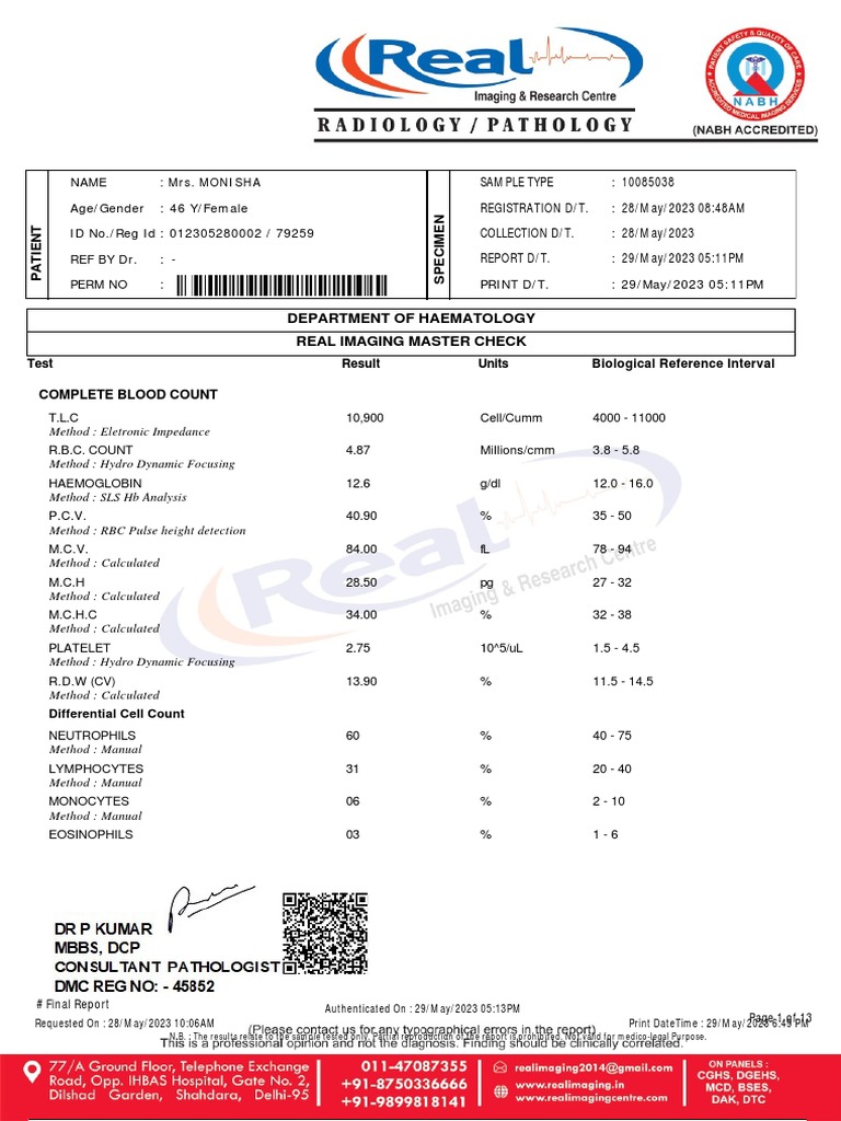 Labreportnew | Download Free PDF | Thyroid Stimulating Hormone ...