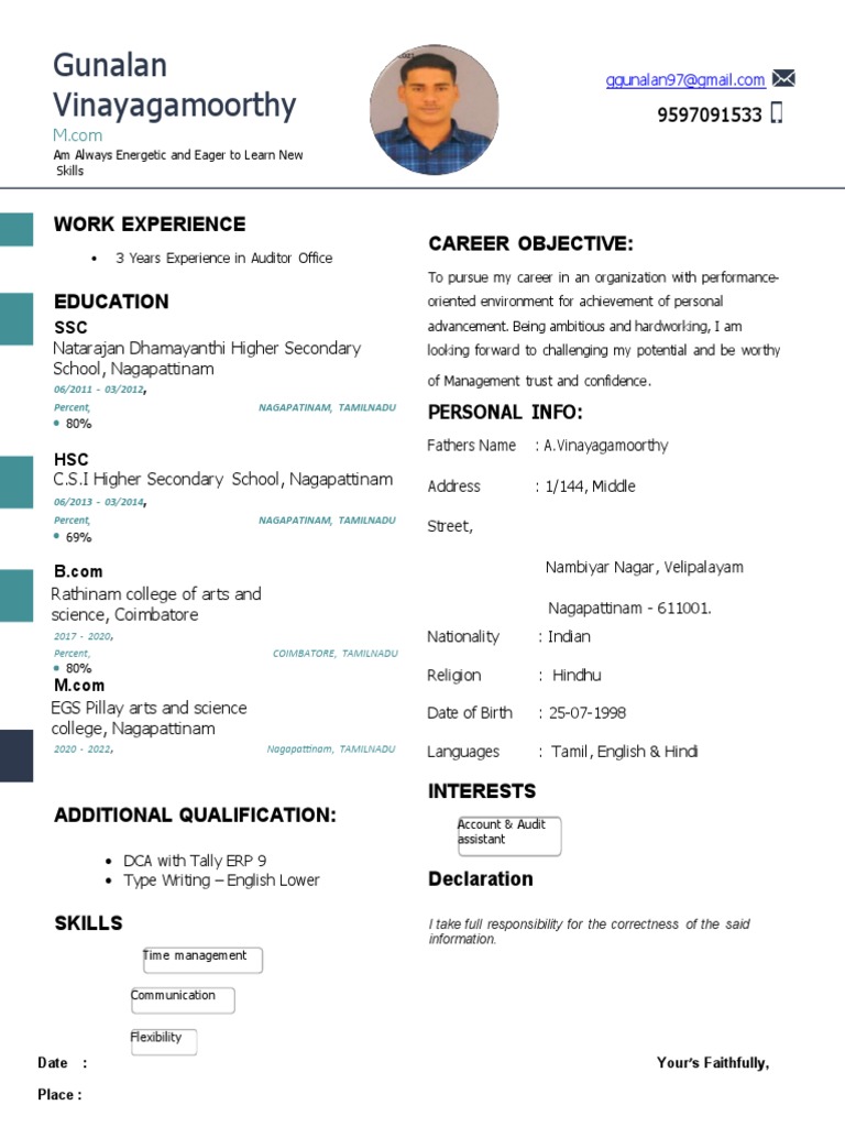 Gunalan - Resume New | PDF
