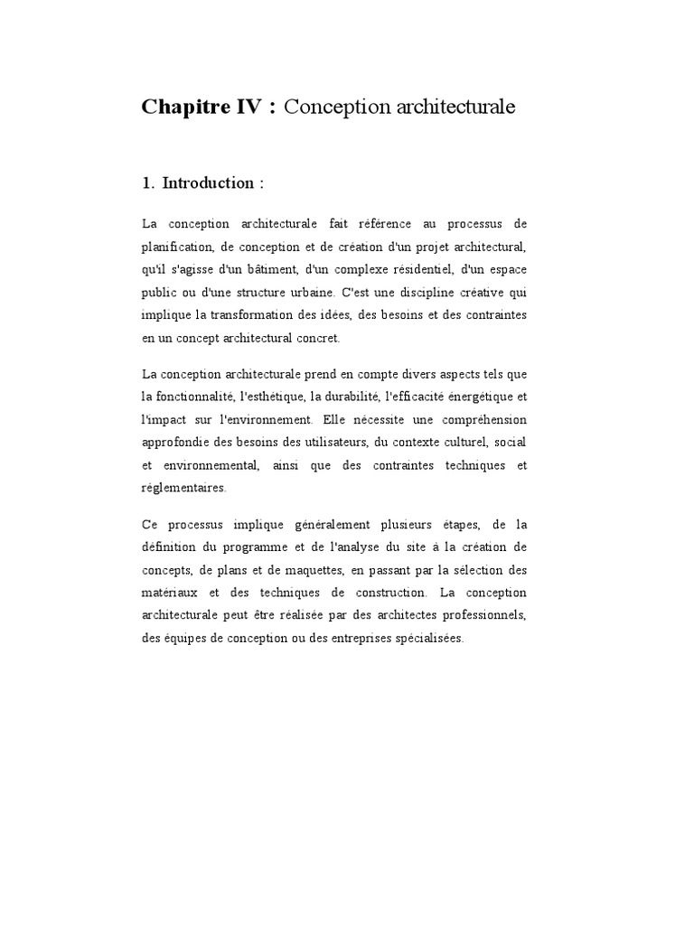Chapitre IV | PDF | Logement | Cuisine