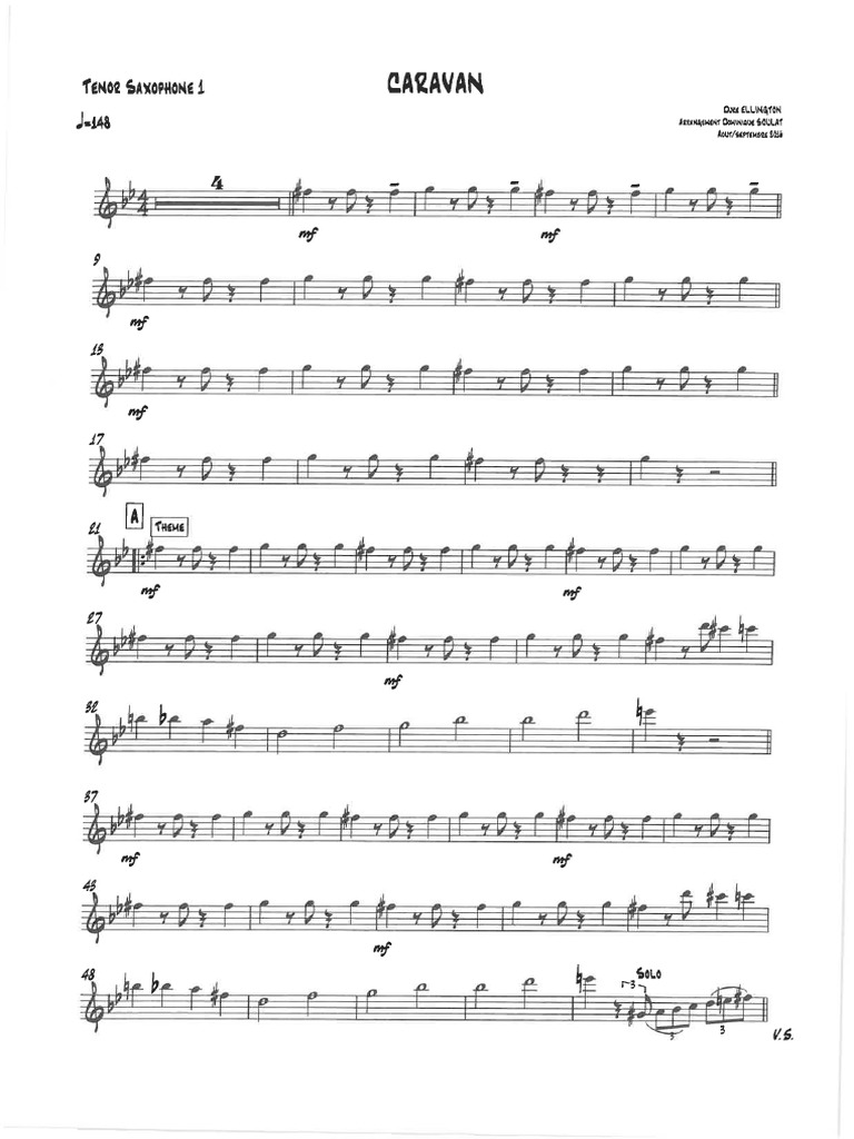 Caravan Sax Tenor 1 | PDF