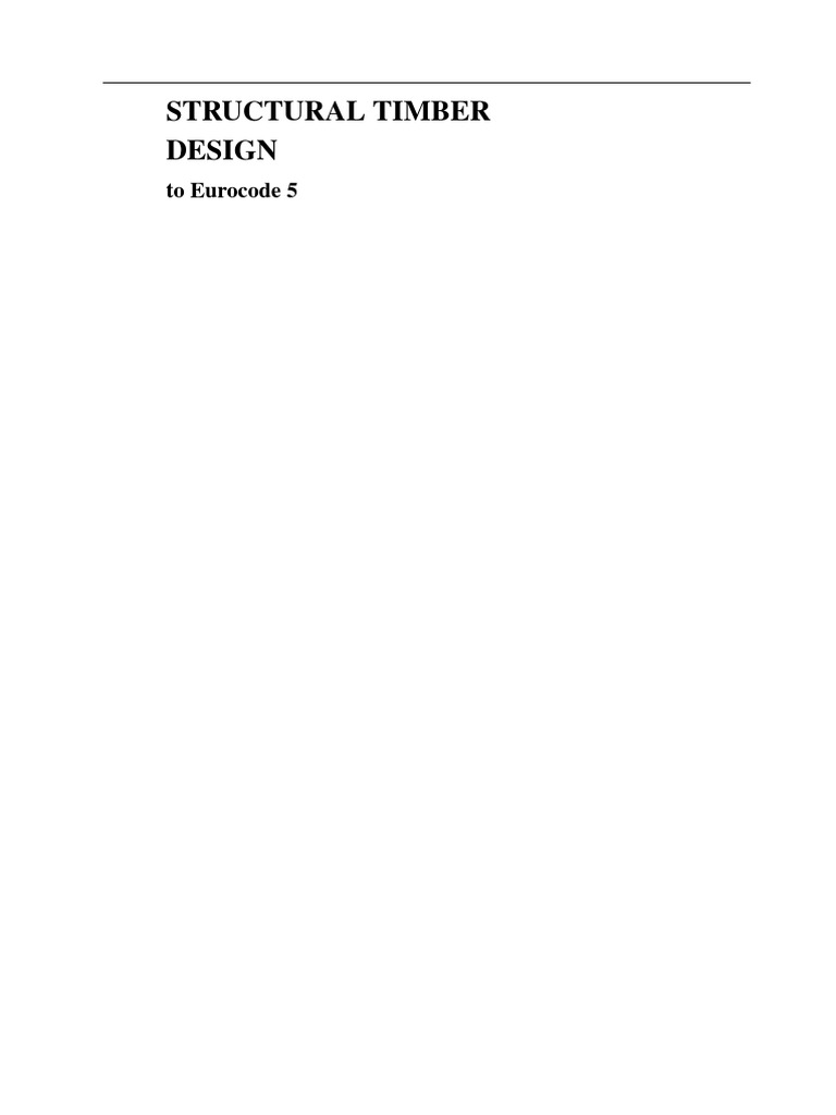 Structural Timber Design To Eurocode 5 - 2007 - Porteous - Frontmatter | PDF
