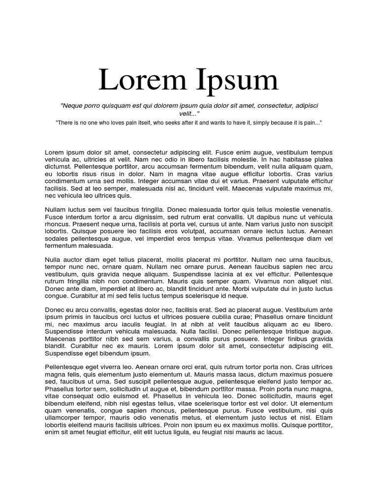 Lorem Ipsum | PDF