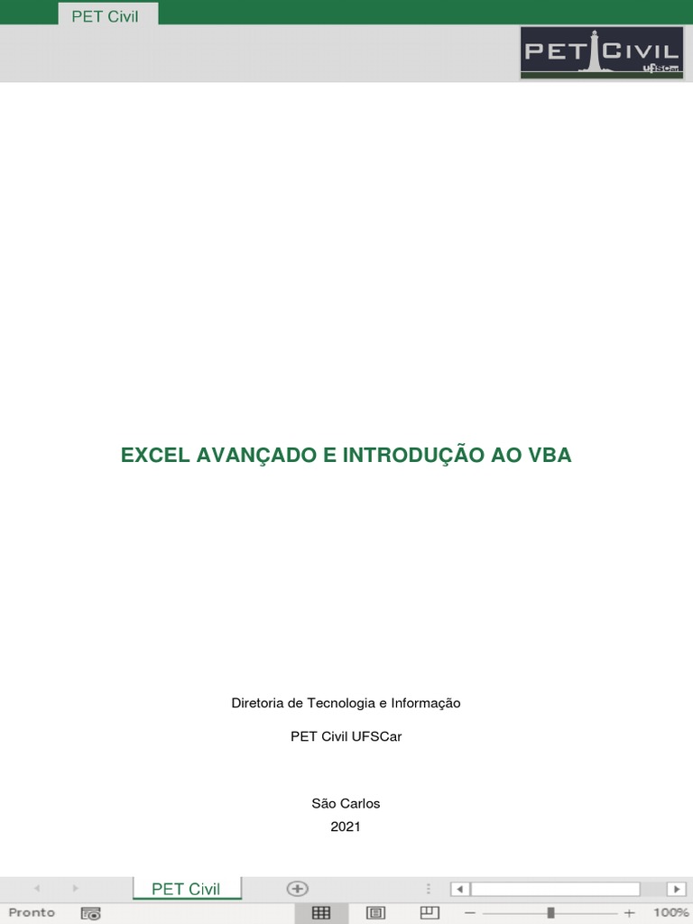 Apostila de Excel Avancado e Introducao Ao Vba | PDF | Valor Presente líquido | Taxa interna de ...