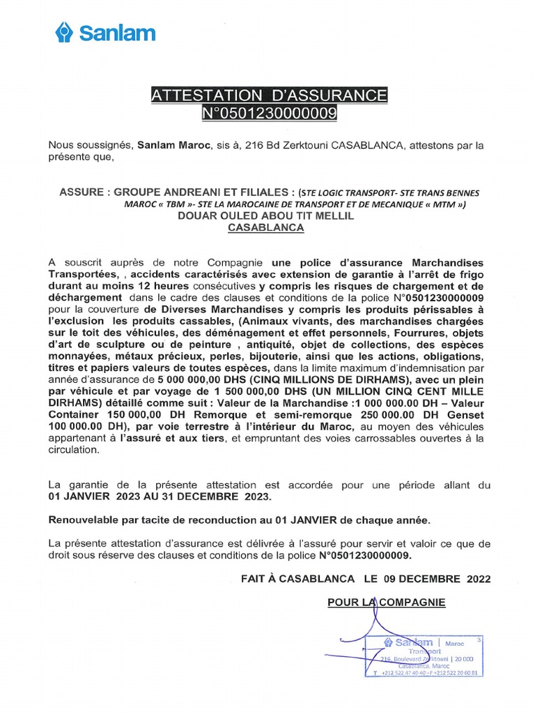 Attestation Gros Rouleur Salarie