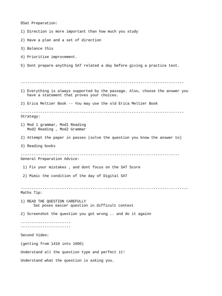 DSat Preparation | PDF | Computers