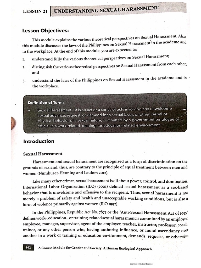 Understanding Sexual Harassment | PDF