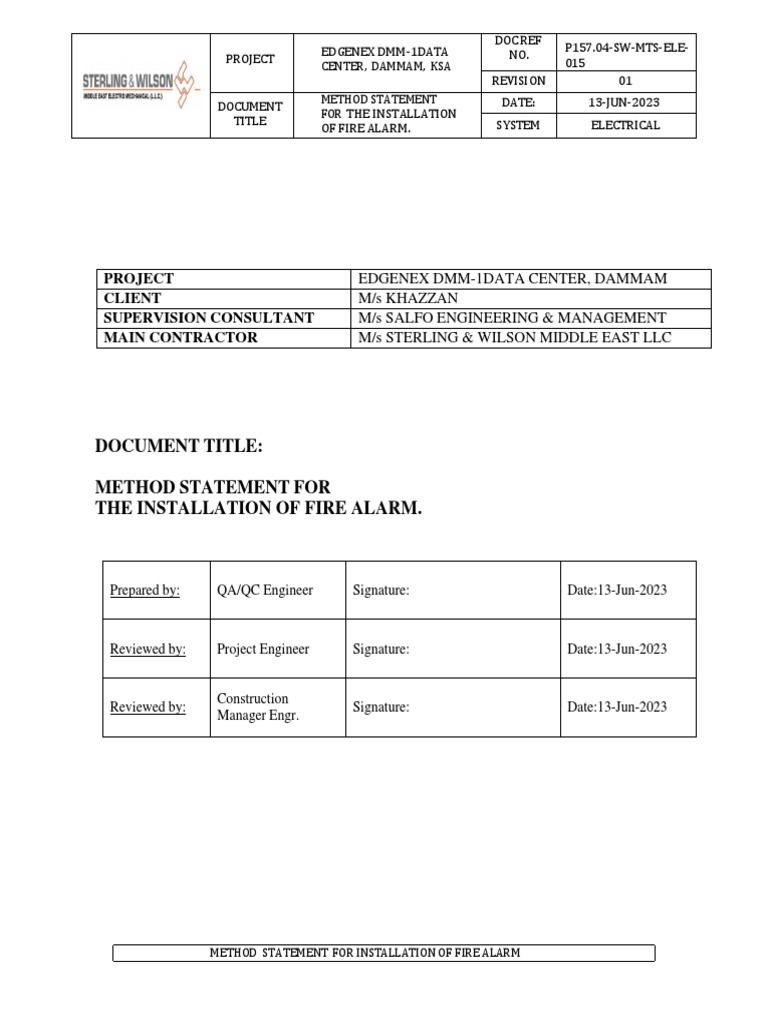 MST For Fire Alarm | PDF | Quality Assurance | Safety