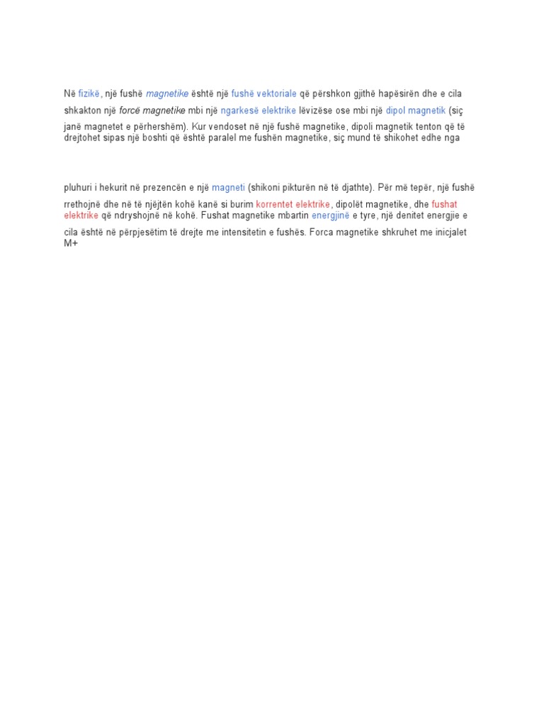 Fusha Magnetike1 | PDF