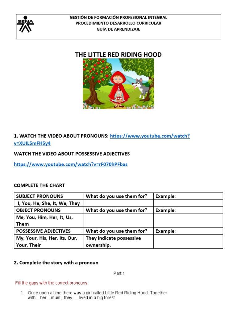The Little Red Riding Hood | PDF