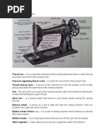 Sewing Machine Parts and Functions | PDF | Sewing Machine | Sewing
