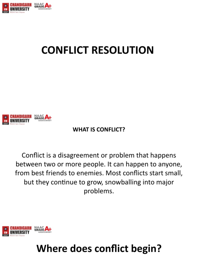 Conflict Resolution | Download Free PDF | Conflict Resolution | Anger