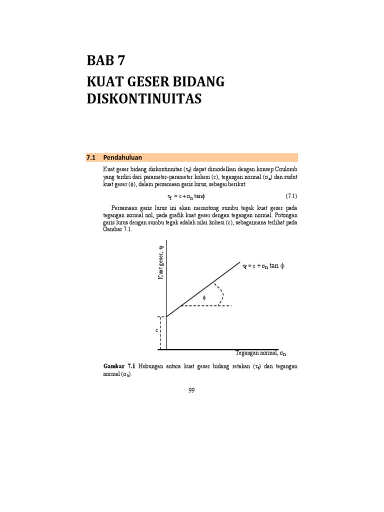Geologi Teknik - Prof DSA-Kuat Geser Bidang | PDF