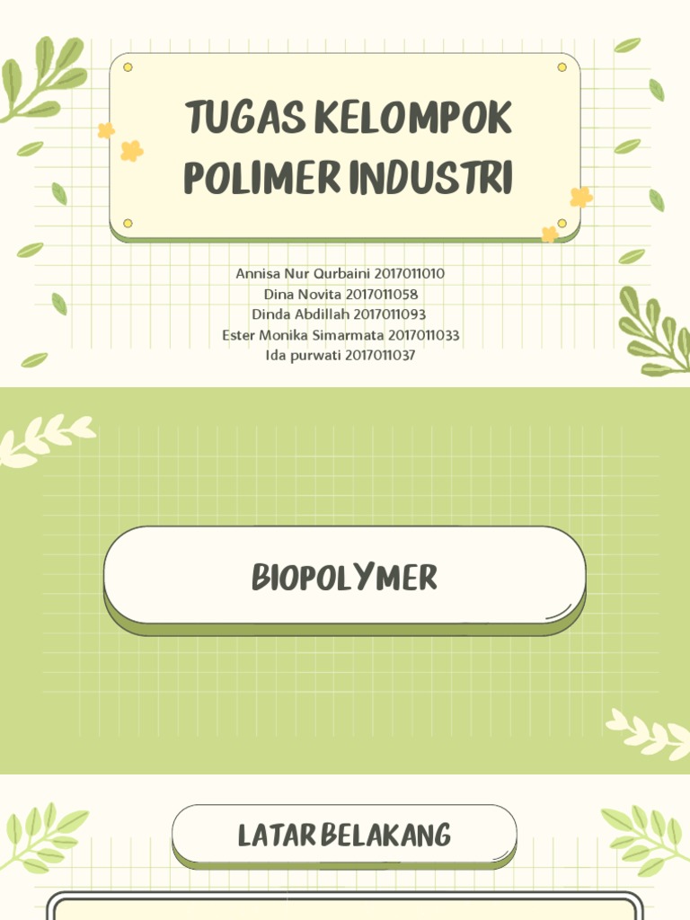 Tugas Polimer Industri | PDF
