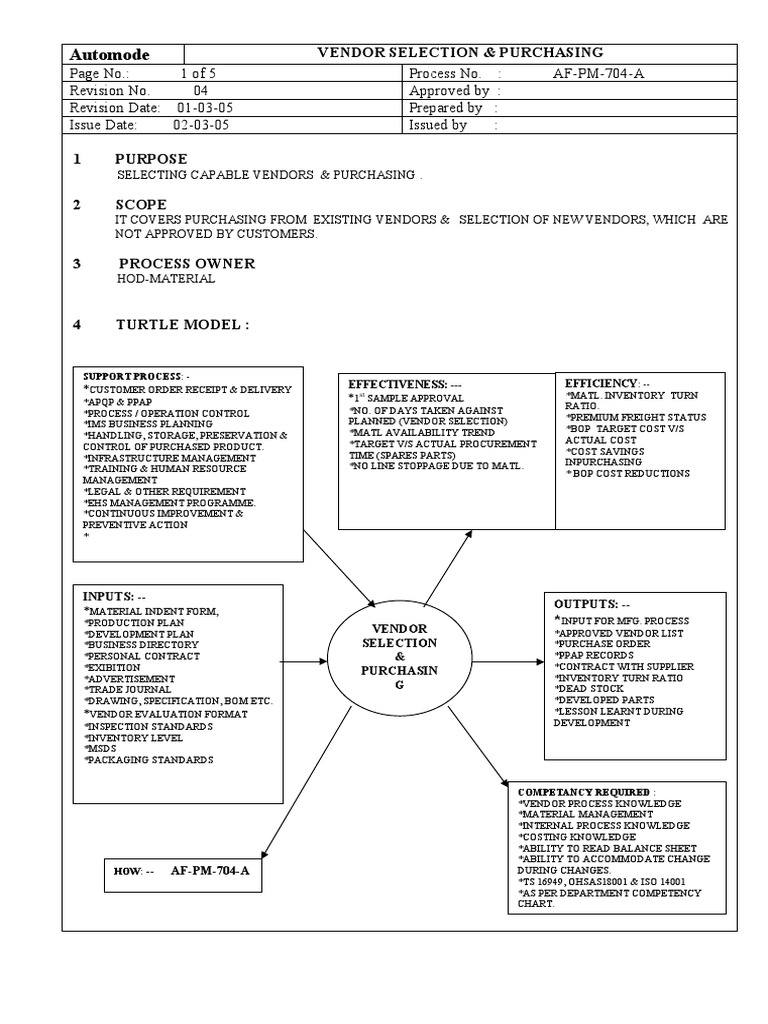 Vendor Selection Recommendation Report | PDF