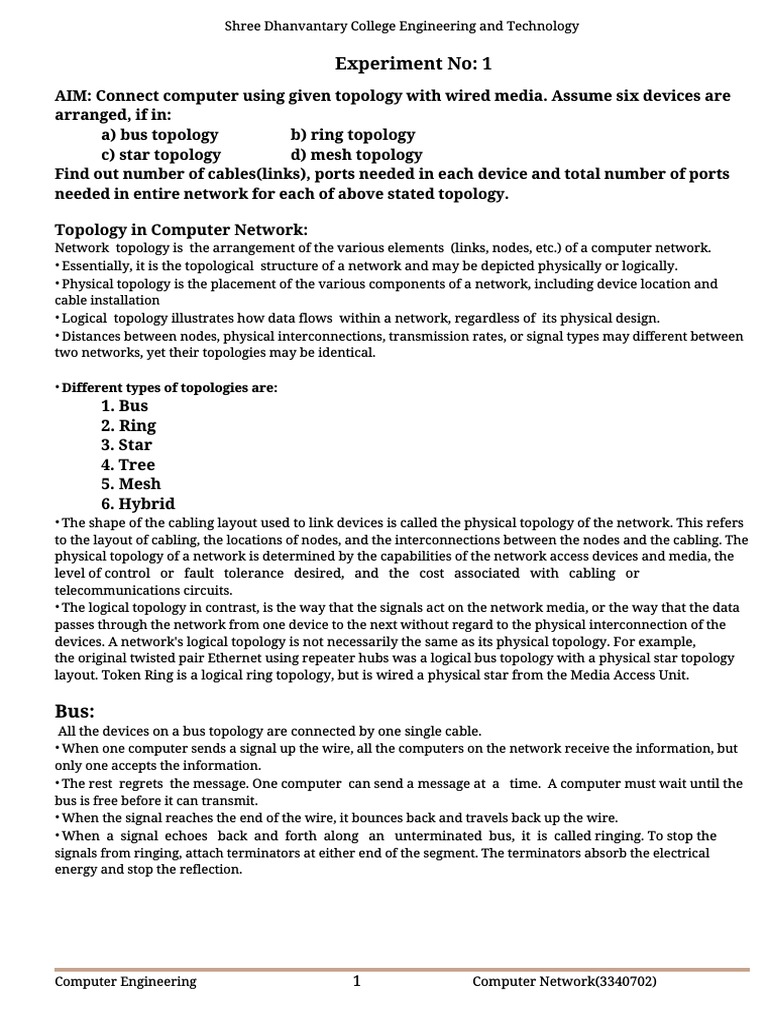 CN_Experiment_1 | PDF