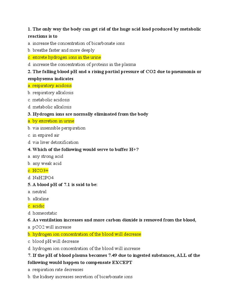 Acid-base-test | PDF