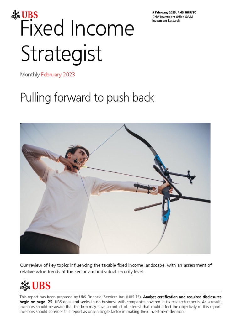 Fixed Income Strategy | PDF | Mortgage Backed Security | Yield (Finance)