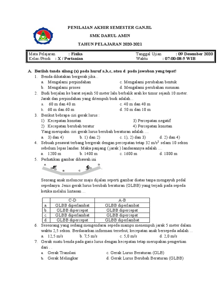 Soal Pas Fisika | PDF | Metode & Bahan Ajar | Sains & Matematika