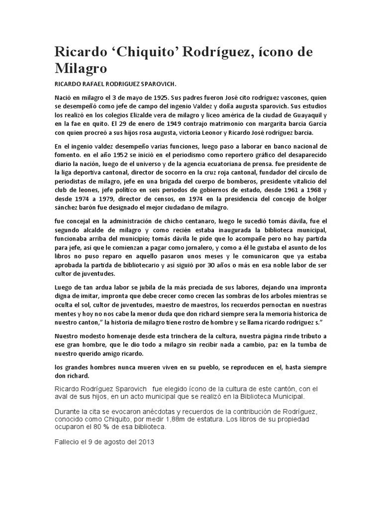 Ricardo | PDF | Viajes y turismo