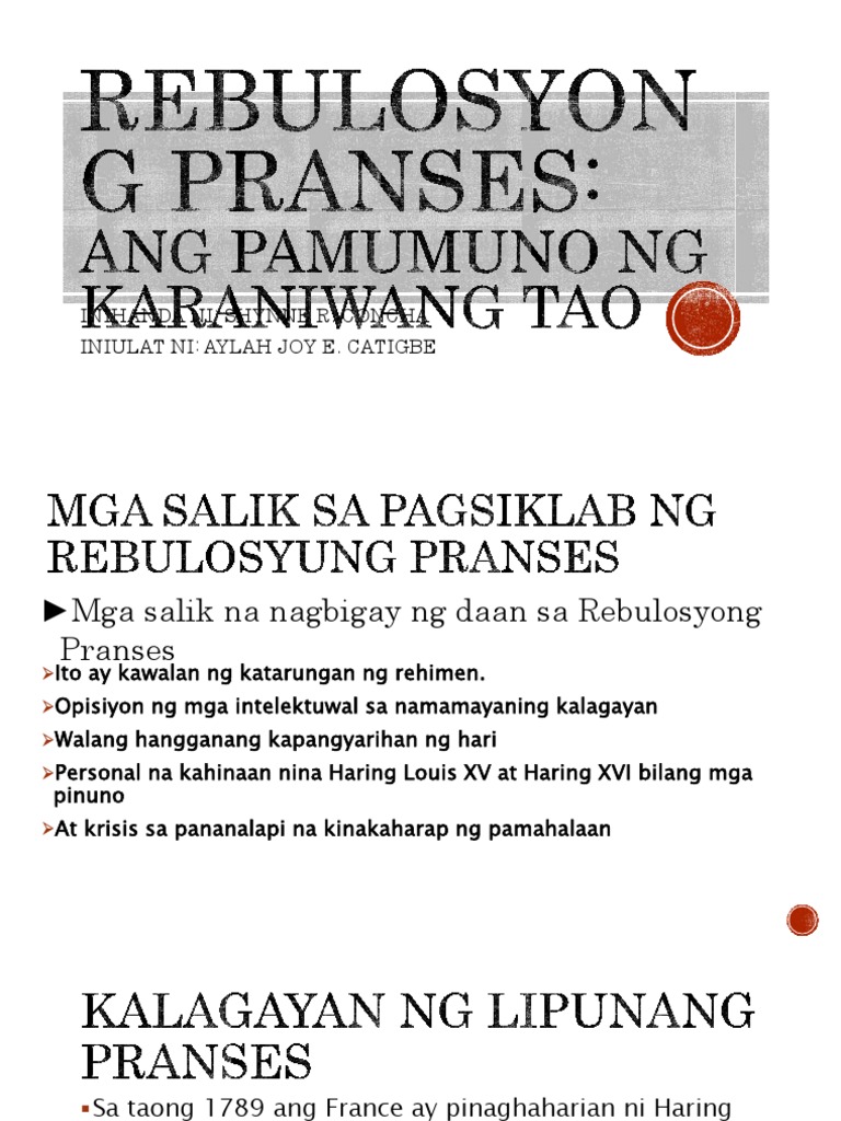 Rebolusyong pranses | PDF