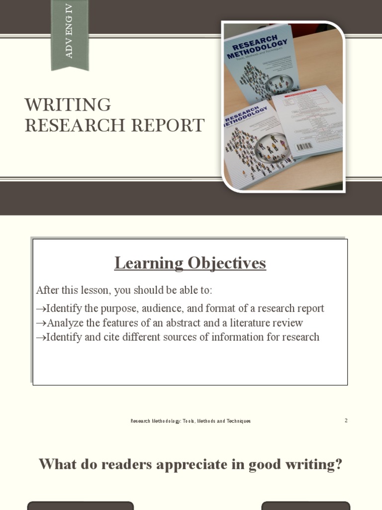Writing Research Report | PDF | Methodology | Information
