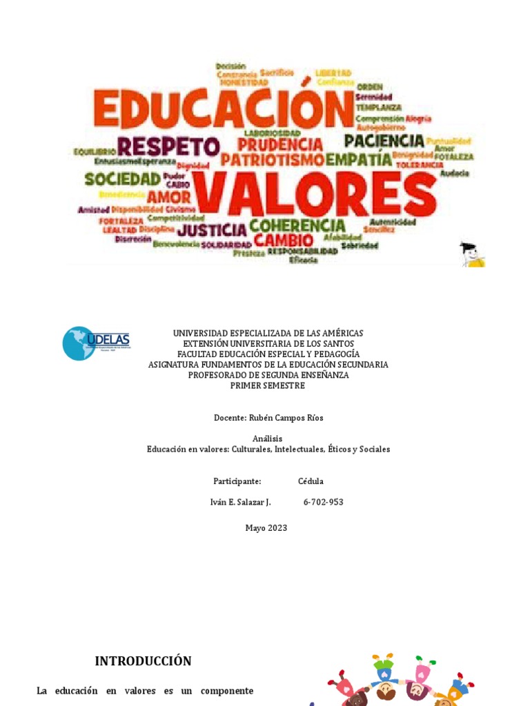 Educación en Valores | PDF | Moralidad | Ciencia cognitiva