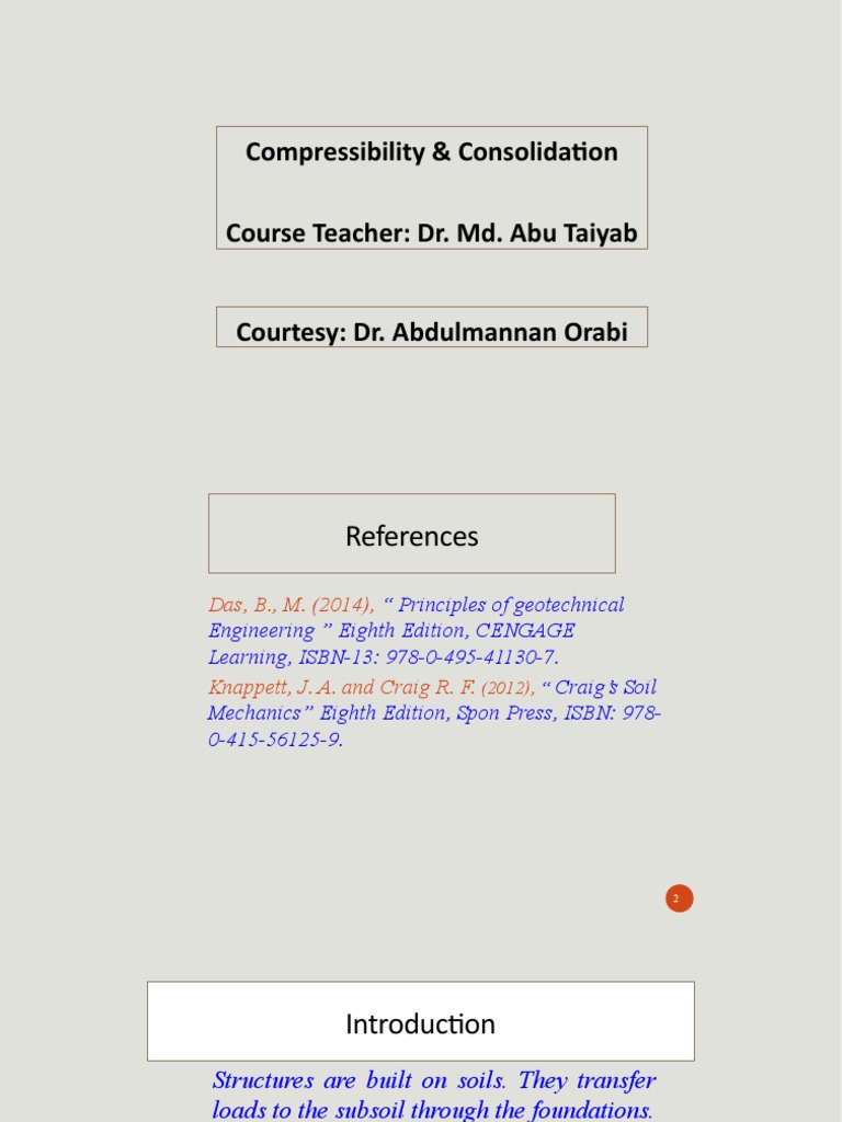 Consolidation and Compressibility | PDF