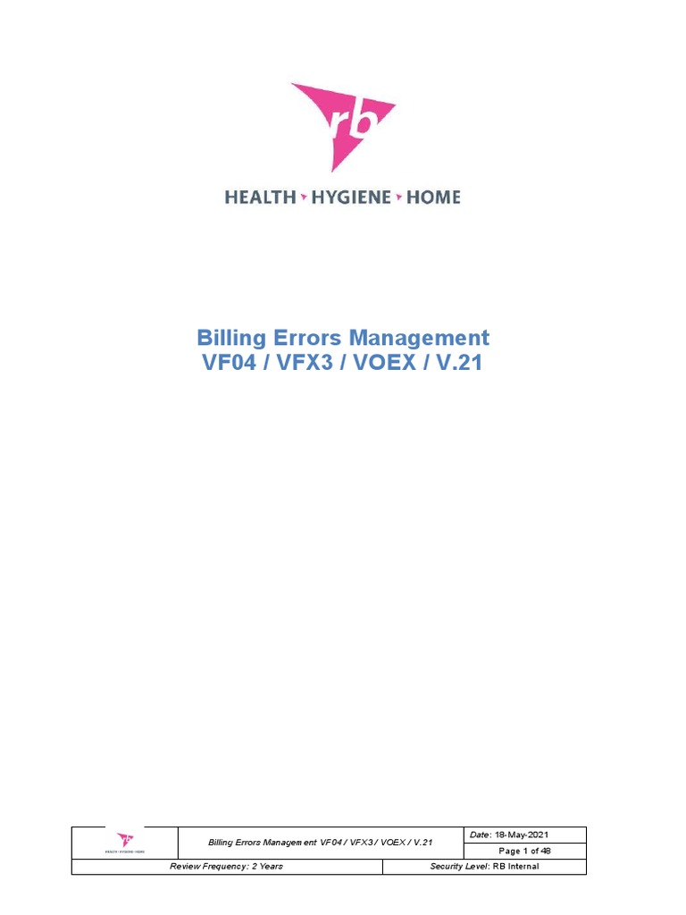 USG Billing Errors Management VF04 VFX3 VOEX SAPERP | PDF | Invoice ...