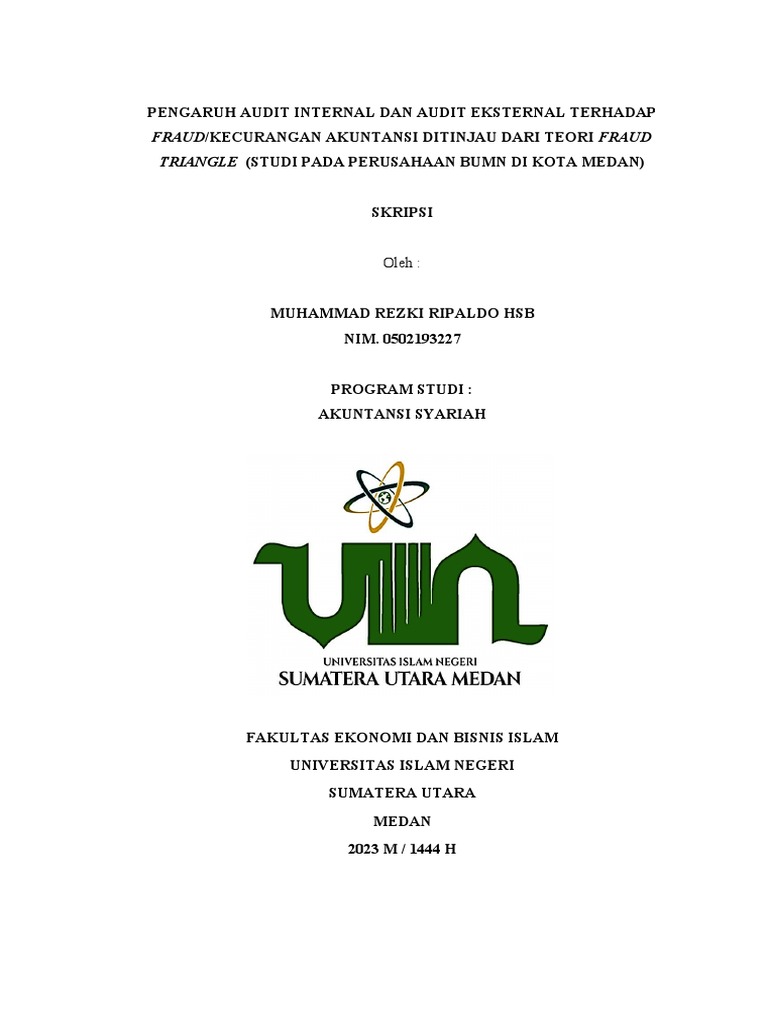 Skripsi - Muhammad Rezki Ripaldo HSB | PDF | Karier & Perkembangan | Bisnis