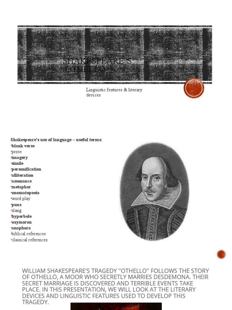 Literary Devices in Shakespeare's Othello | PDF | Othello | Iago