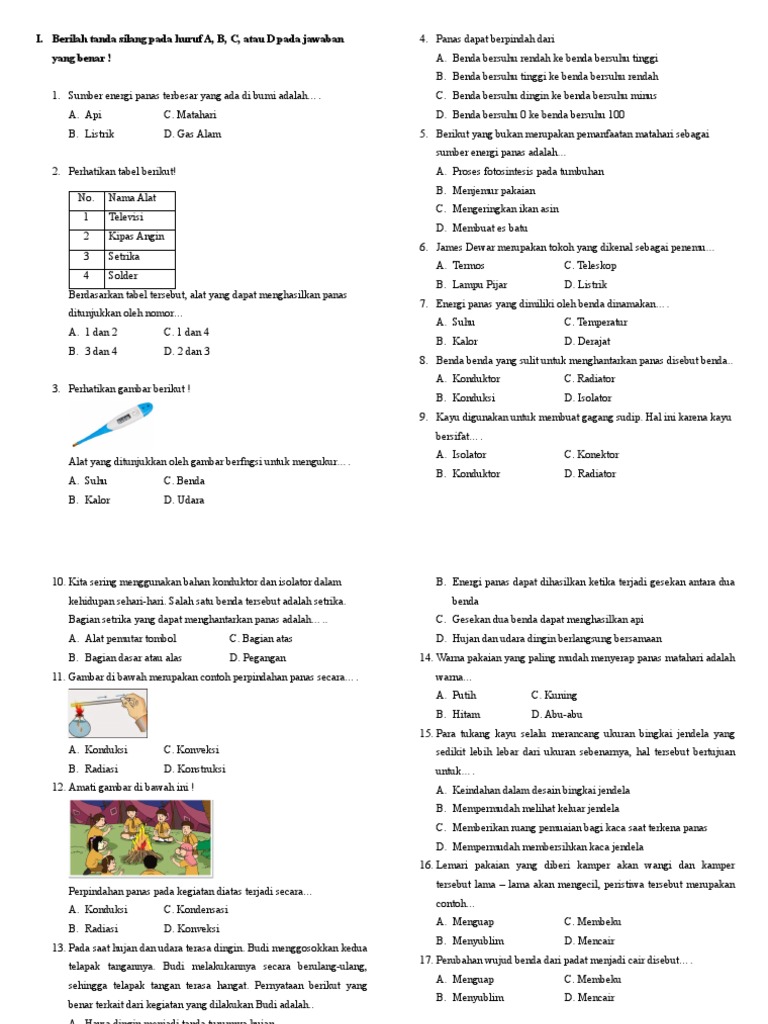 Soal IPA kelas V | PDF