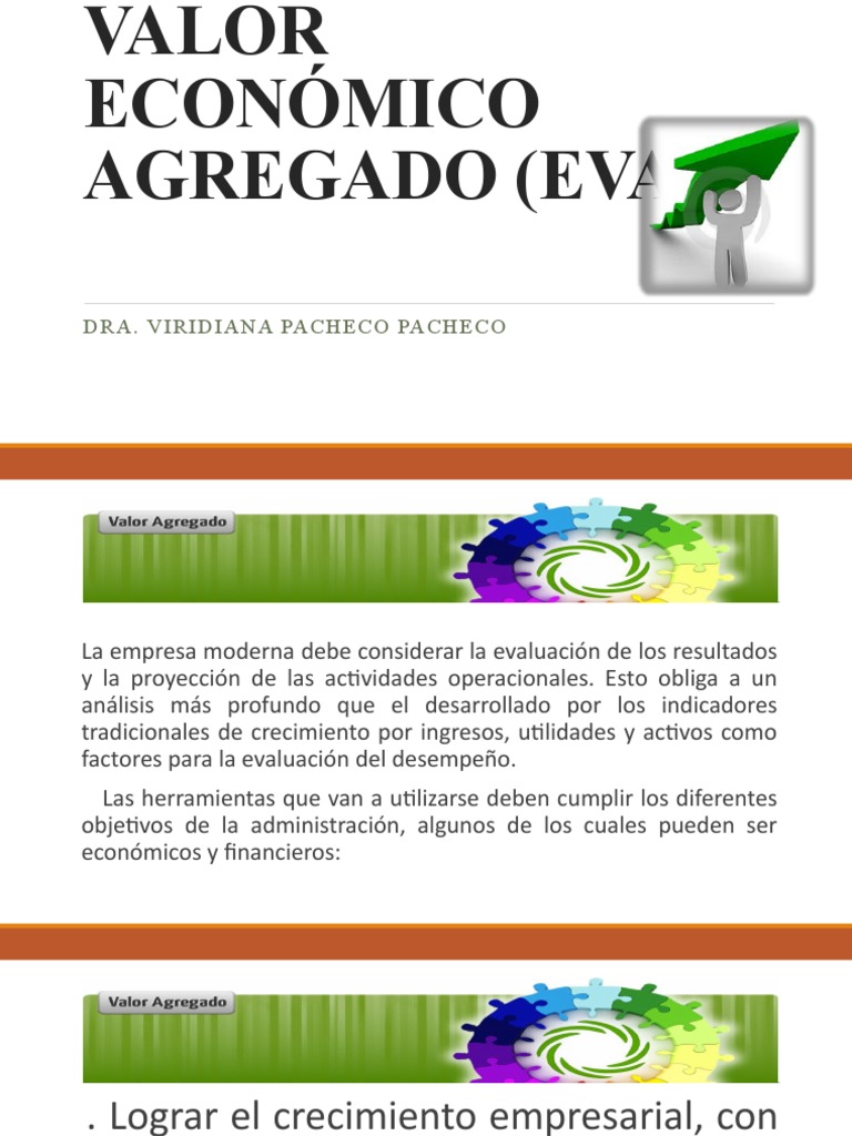 Diapositivas Valor Económico Agregado (Eva) | PDF