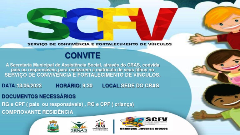 Convite SCFV | PDF