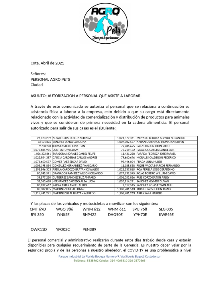 Carta Agro Pets-Convertida | PDF