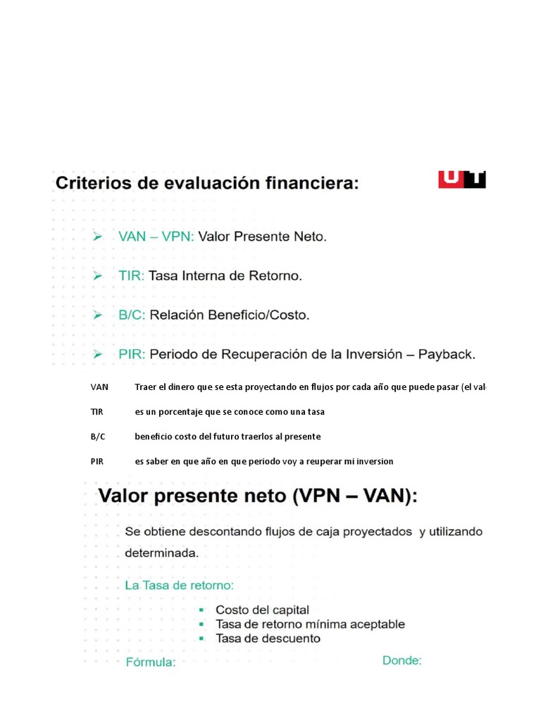 TF - Grupo 4 - Calculo Van-Tir-Pri-Bc | PDF | Dinero | Economias