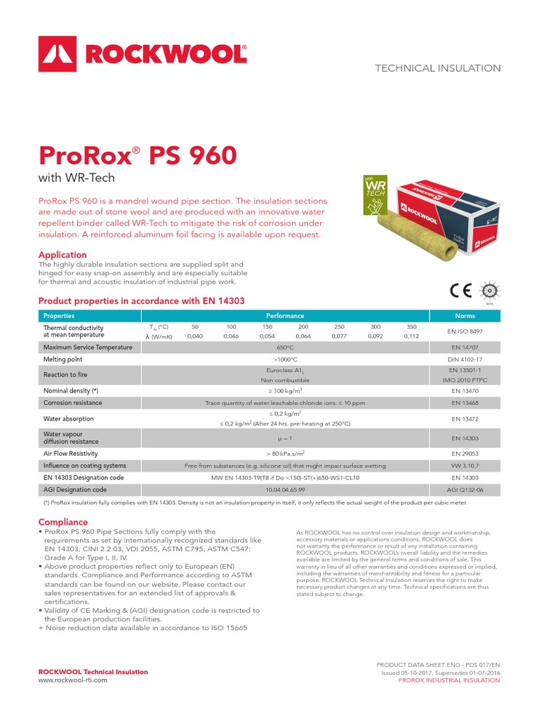 Rockwool ProRox PS 960 TDS | PDF