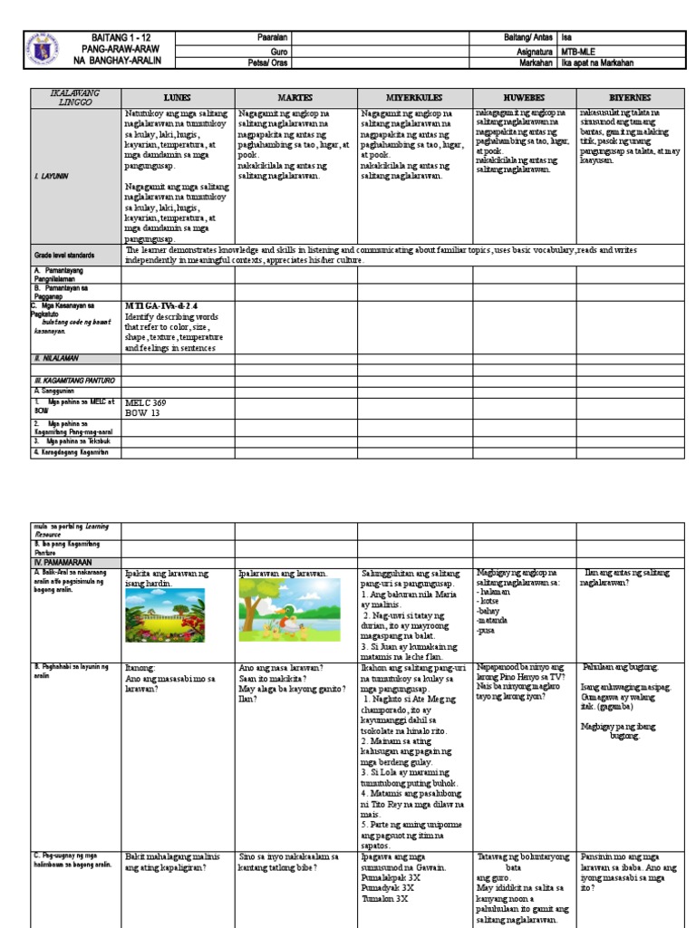 MTB - Mle 1 Week 2 4th Q | PDF