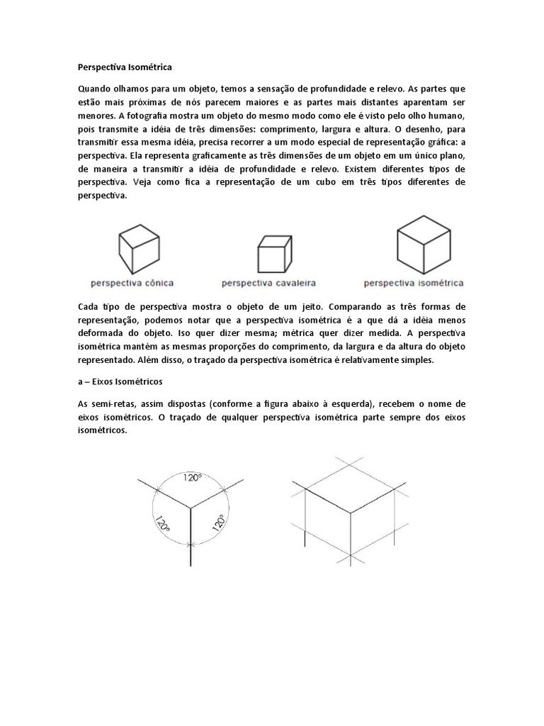 Perspectiva Isométrica | PDF