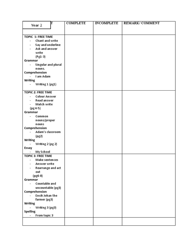 Year 2 Pdf