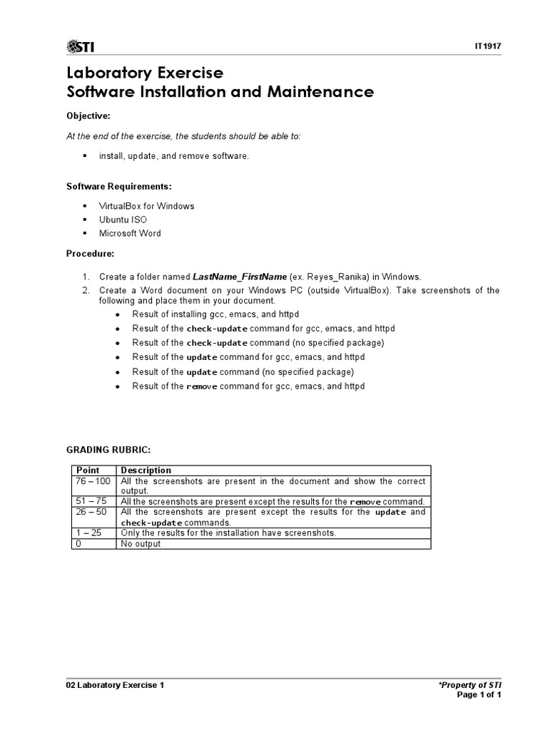 02 Laboratory Exercise 1(40) | PDF