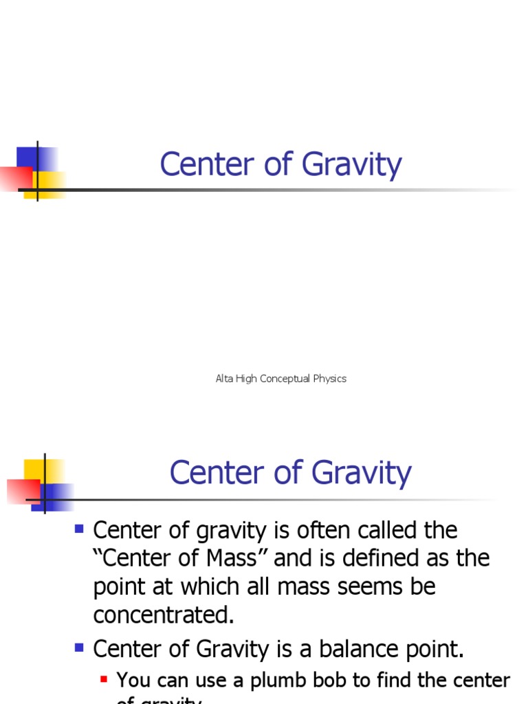 Center of Gravity and Moment of Force | PDF | Center Of Mass | Force