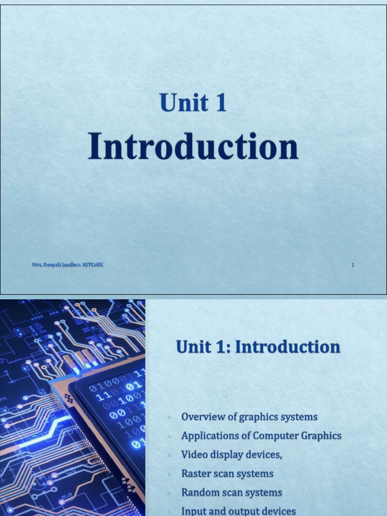 Unit 1 Introduction Pdf