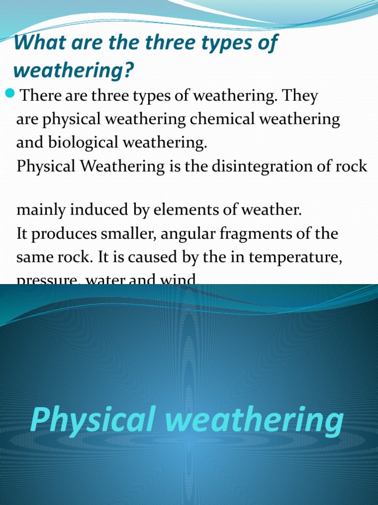 Physical Weathering | PDF
