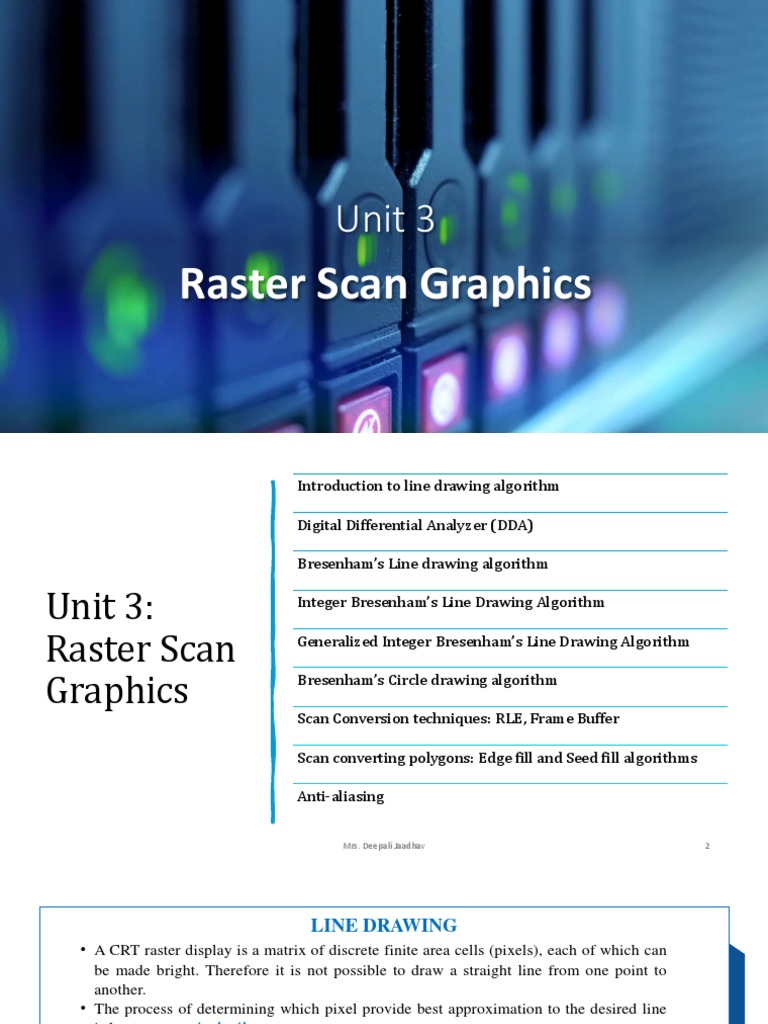 Unit 3-Raster Scan System | PDF