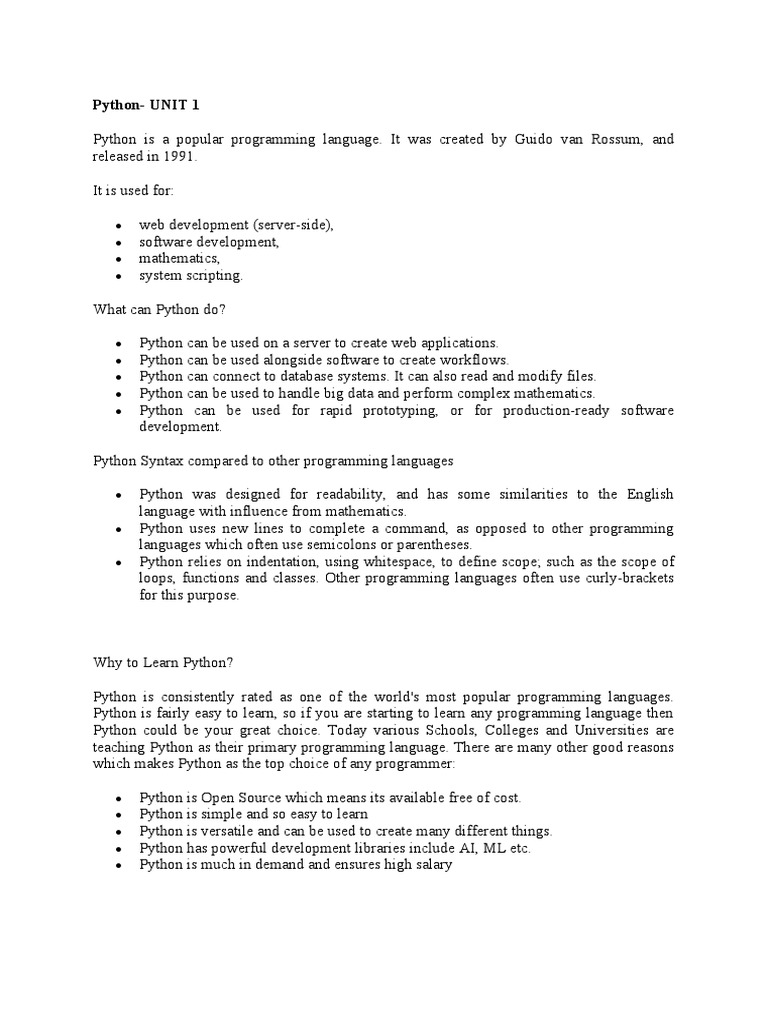 Unit 1 2 Pdf Data Type Variable Computer Science