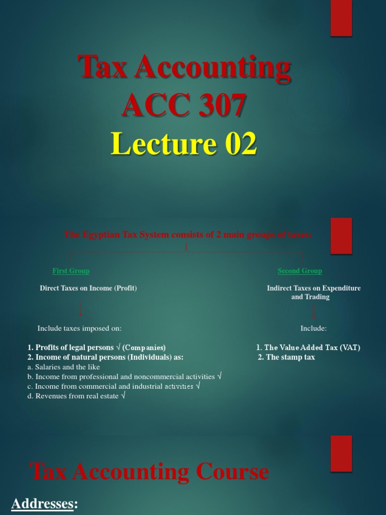 Tax Lec 2 | PDF | Taxes | Net Income