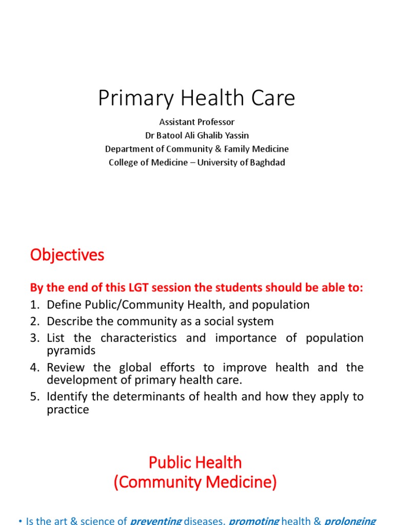 LGT-1 Introduction To PHC | PDF