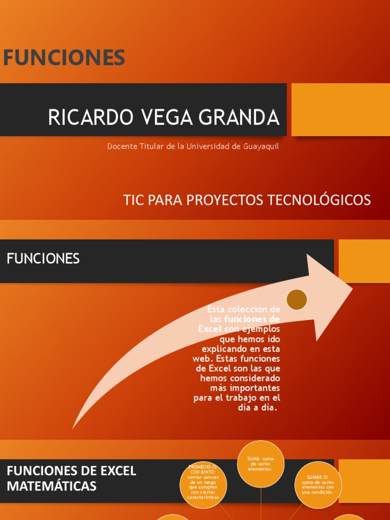 Funciones Generales de Excel | PDF | Microsoft Excel | Matriz (Matemáticas)
